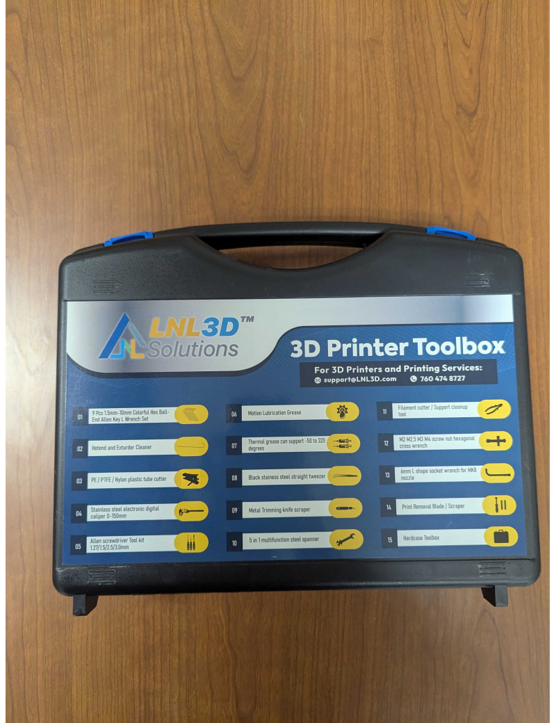 LNL 3D Printer Toolbox - High-quality 15-Piece Tool Kit for FDM ...
